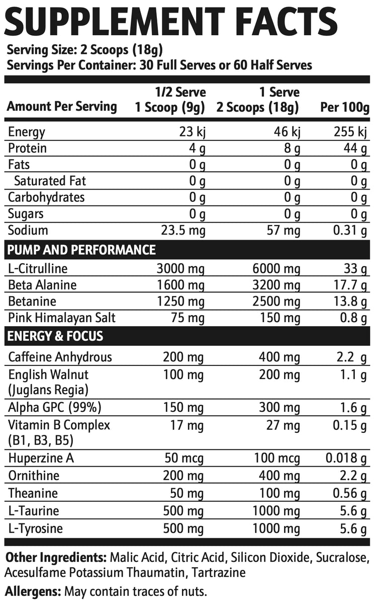 KRUPT Villain Pre-Workout – Enhanced Supplements AUS