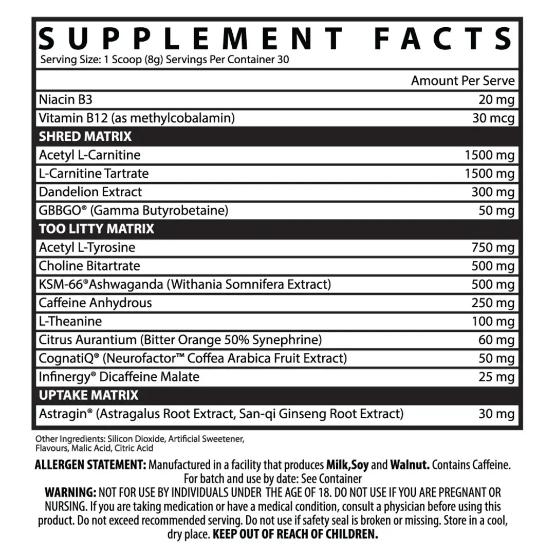 Inspired Shred – Enhanced Supplements AUS